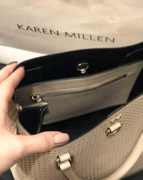 Бежевая сумка Karen Millen