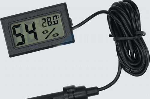 Термометр-гигрометр цифровой с датчиком mini kamee
