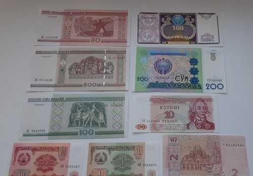 Банкноты (боны) стран снг UNC