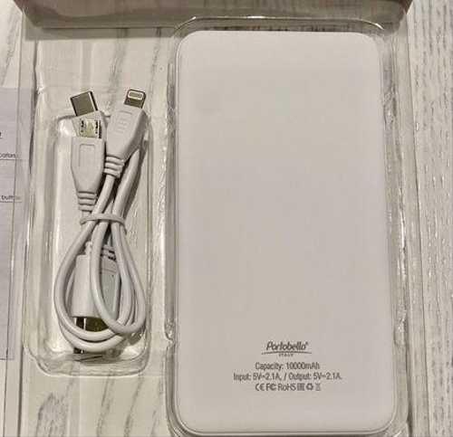 Новый Powerbank portobello 10000mAh