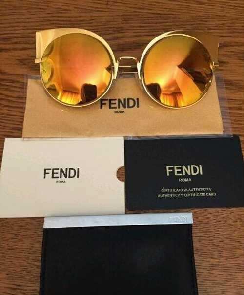 Зеркальные очки Fendi оригинал