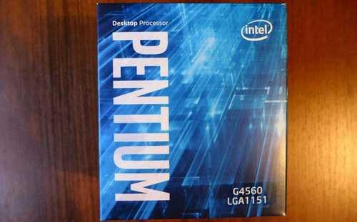 Intel Pentium G4560 3.5 ггц 3 Mб LGA1151 BOX Новый