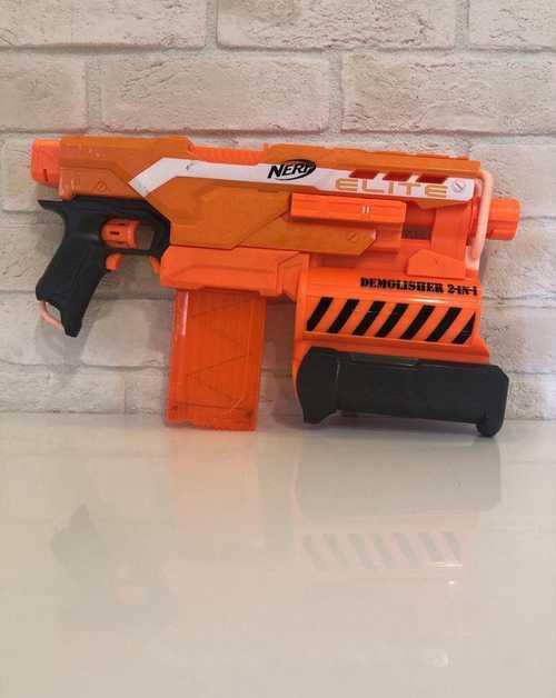 Nerf бластер demolisher 2in1