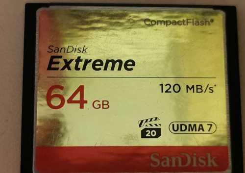 Compact Flash SanDisk Extreme 64gb