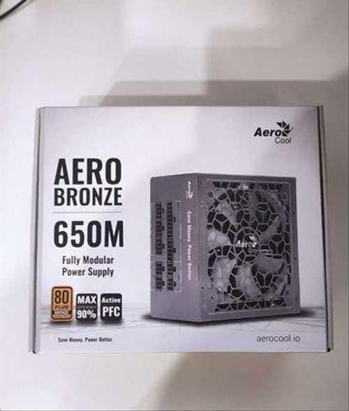 Блок питания AeroCool aero bronze 650M / Новый
