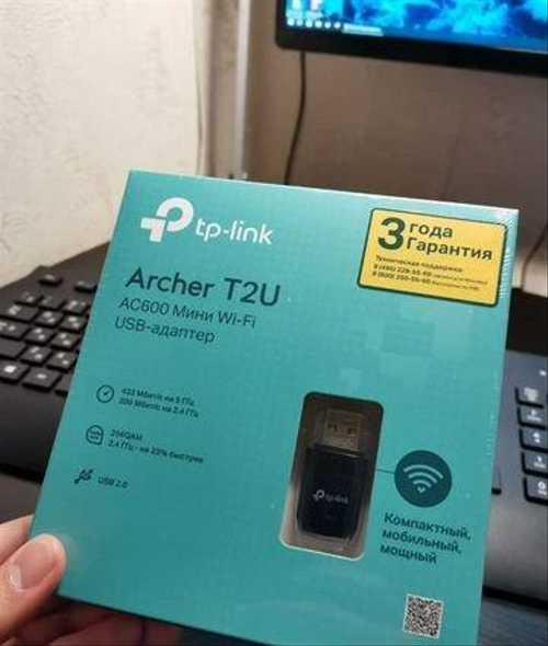 Wi fi адаптер Tp-link Archer T2U (новый)