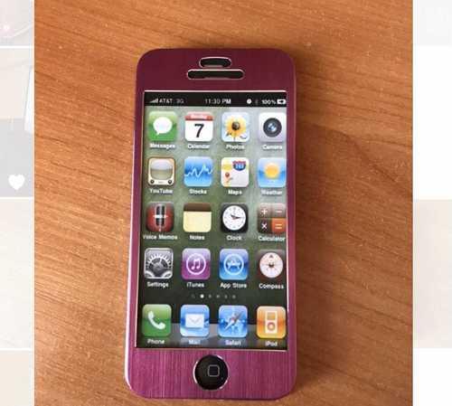 Чехол/Накладки защитные на iPhone 5/5s алюминий