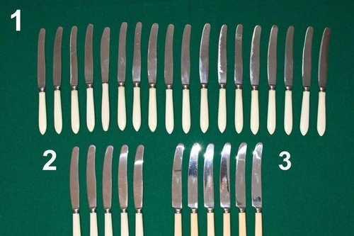 Столовые ножи с бакелитовыми ручками СССР