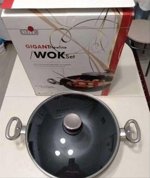 Сковорода gigant newline WOK set 32см