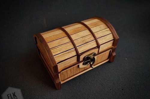 Шкатулка деревянный сундук