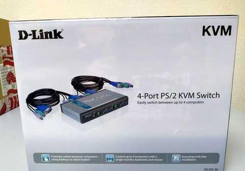 4-портовый KVM-переключатель D-Link dkvm-4K