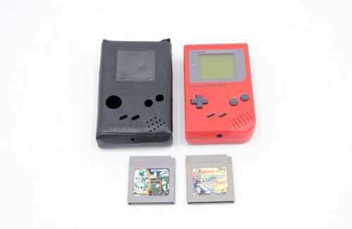 Ретро Nintendo Game Boy DMG-01 Красный + 2 игры