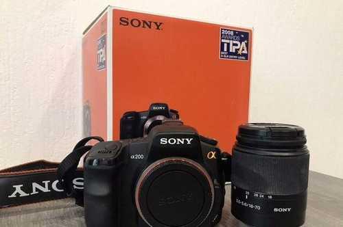 Зеркальный фотоаппарат Sony a200