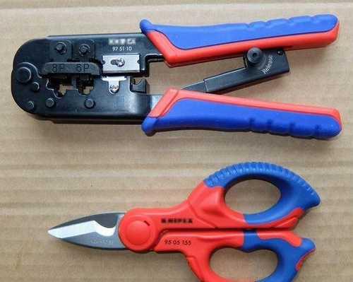 Инструмент для опрессовки, ножницы электрика