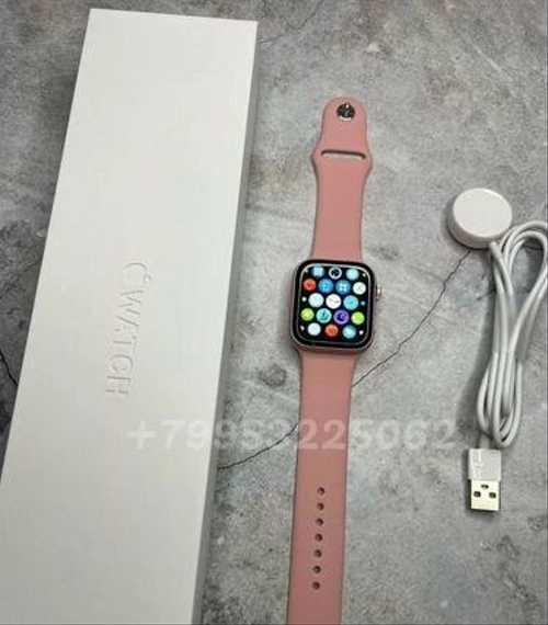 Apple watch S6/S7 (Smart watch) + розовые