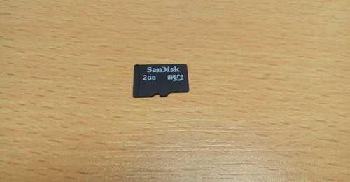 Карта памяти San Disk microSD 2GB