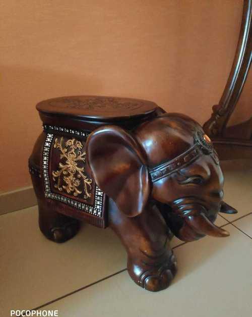 Слон подставка декор столик
