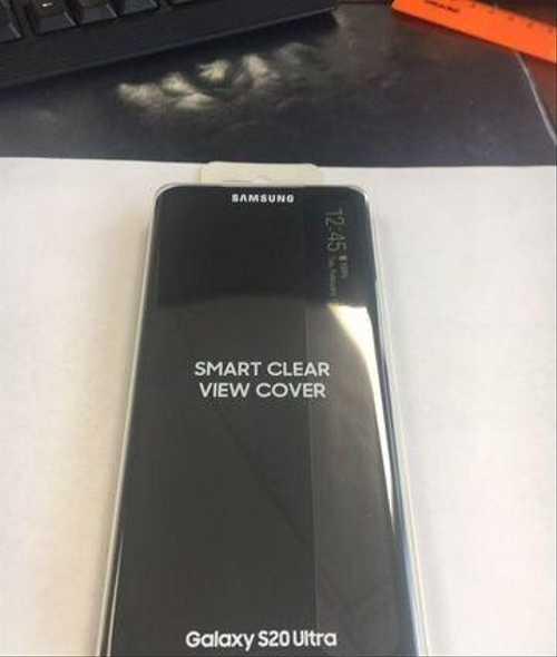 Продам чехол smart clear view cover s20 ultra