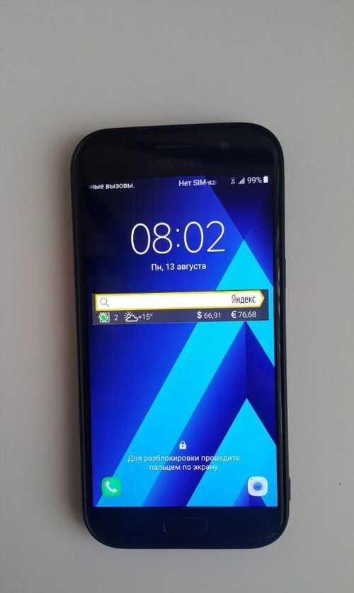 Смартфон SAMSUNG Galaxy A5 (2017) (черный)