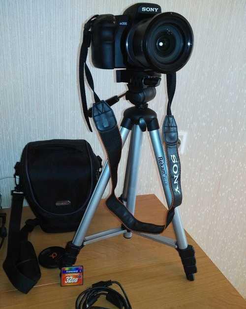 Зеркальный фотоаппарат Sony dslr- A200