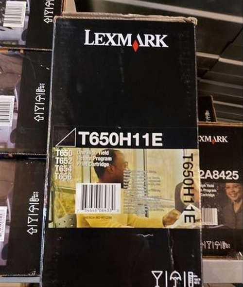 Новый оригинальный картридж Lexmark T650H11E