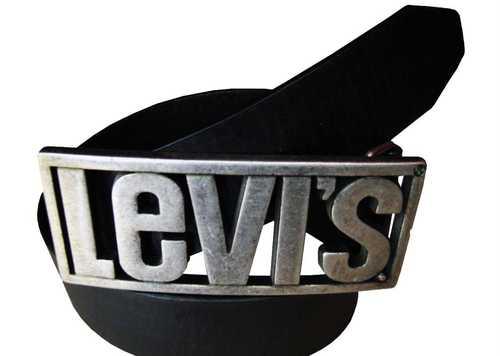 Ремень Levis - Black Leather Belt