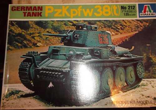 Модель танка Pz. 38 (t) + 2 солдата в 35 масштабе