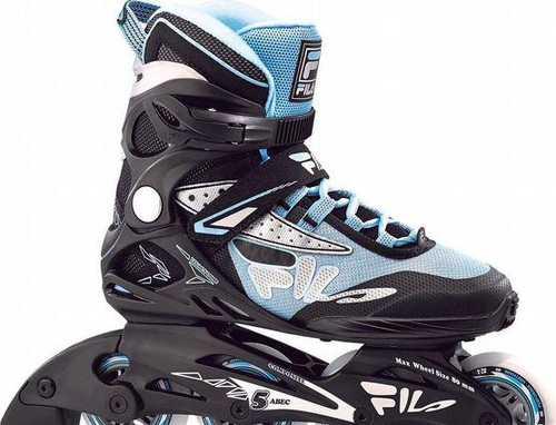 Ролики fila legacy comp lady Black-Lightblue Sta5