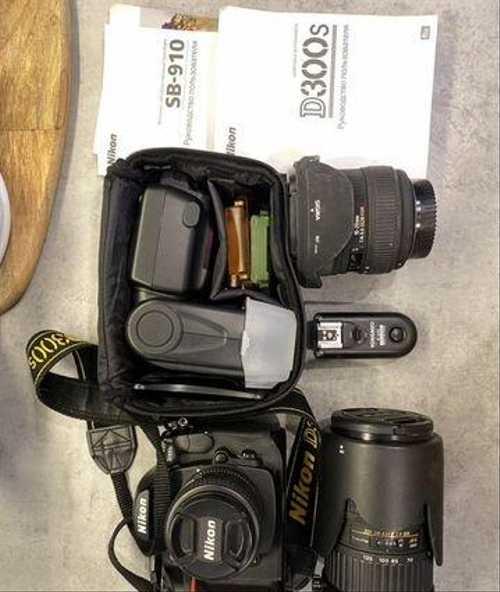 Комплект Nikon d300s + вспышка + стекла
