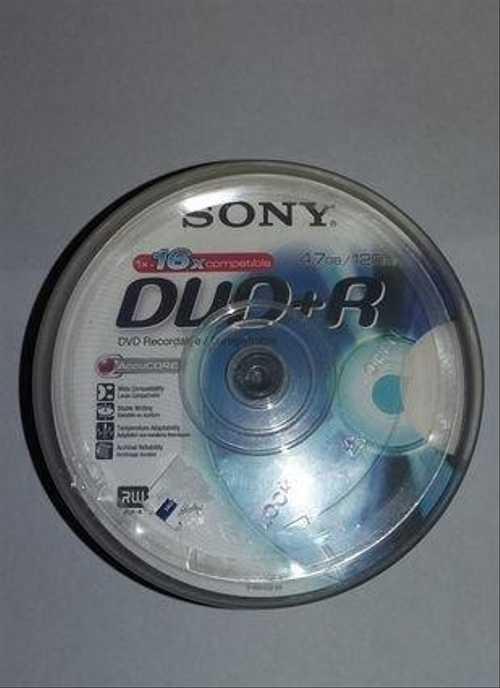 DVD-диск sony DVD+R 4.7Gb (бокс 50 шт)