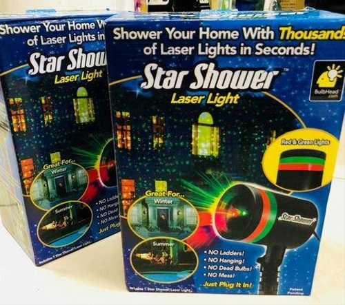 Лазерный звездный проектор star shower laser light