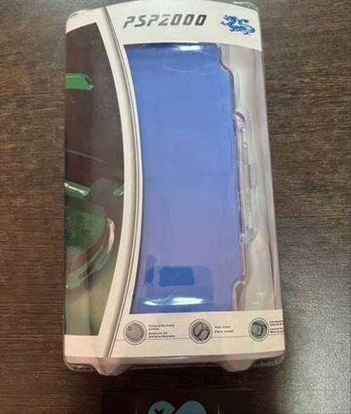Кейс футляр синий PSP 2000 Playstation Portable PS