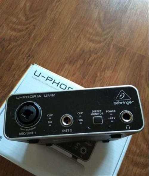 Внешняя звуковая карта behringer u phoria um2