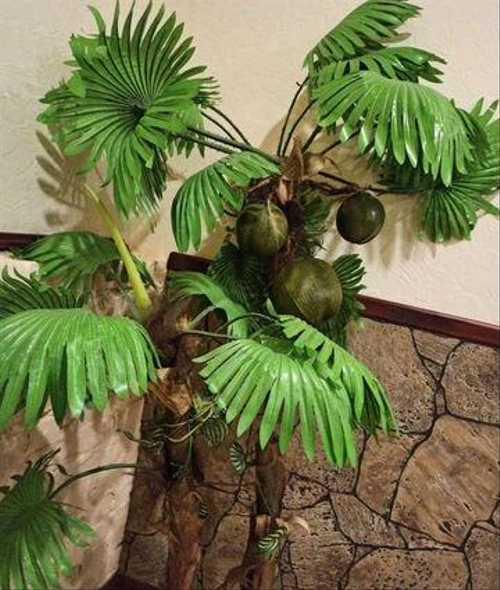 Пальма с кокосами,искусственное дерево