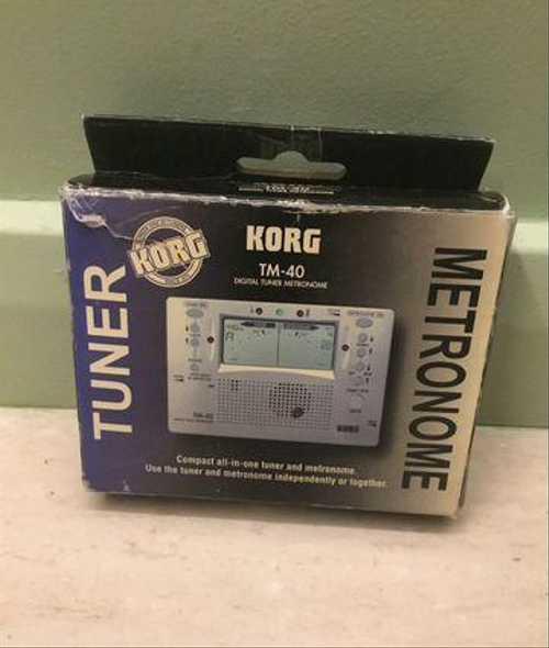Korg TM-40 тюнер, метроном