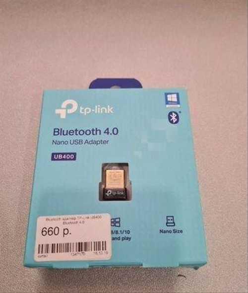 USB Bluetooth адаптер TP-link UB400, черный