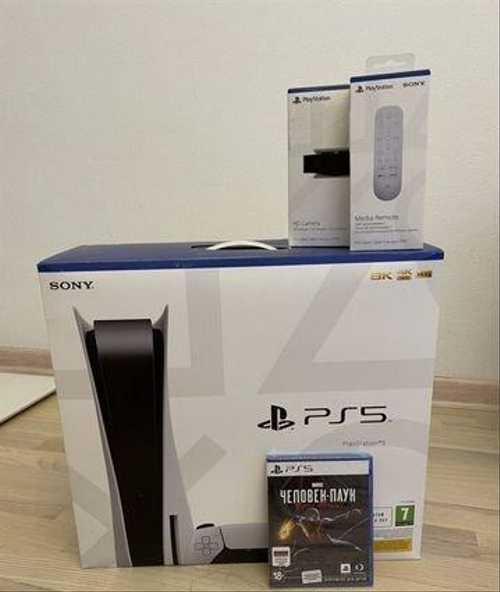 NEW Sony PlayStation 5 с аксессуарами и игрой