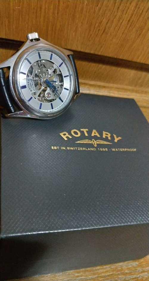 Часы rotary 03357\06 скелетон.оригинал.механика