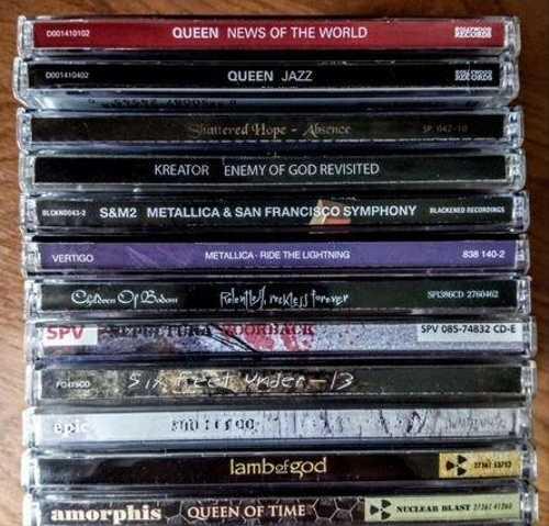 Много CD рока и метала, компакт-диски