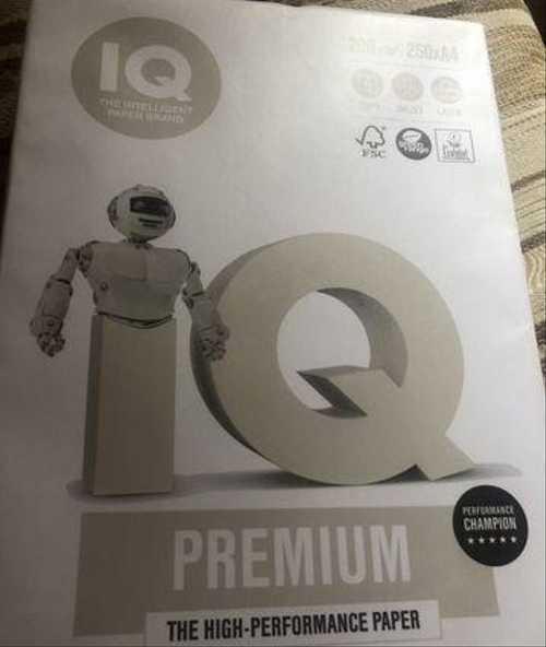 Бумага а4 iq premium 200 g/m2