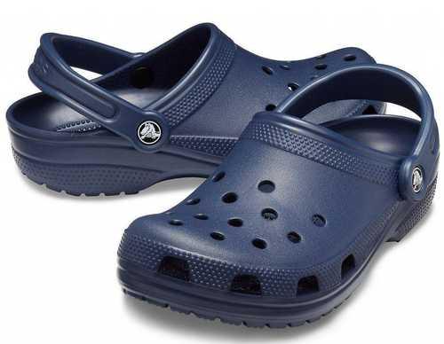 Темно-синие сабо crocs Classic