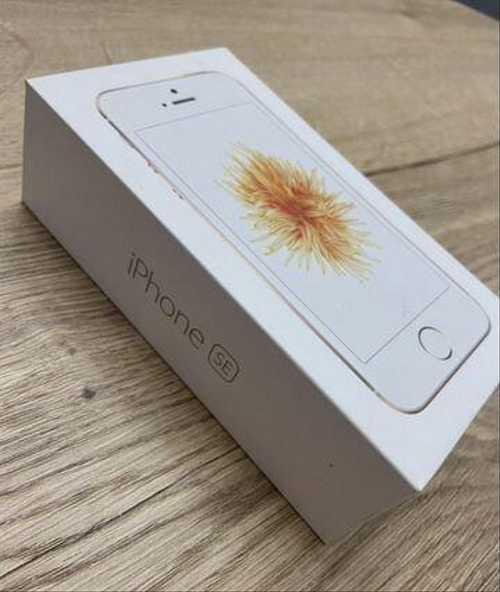 Коробка iPhone SE, Gold, 64Gb