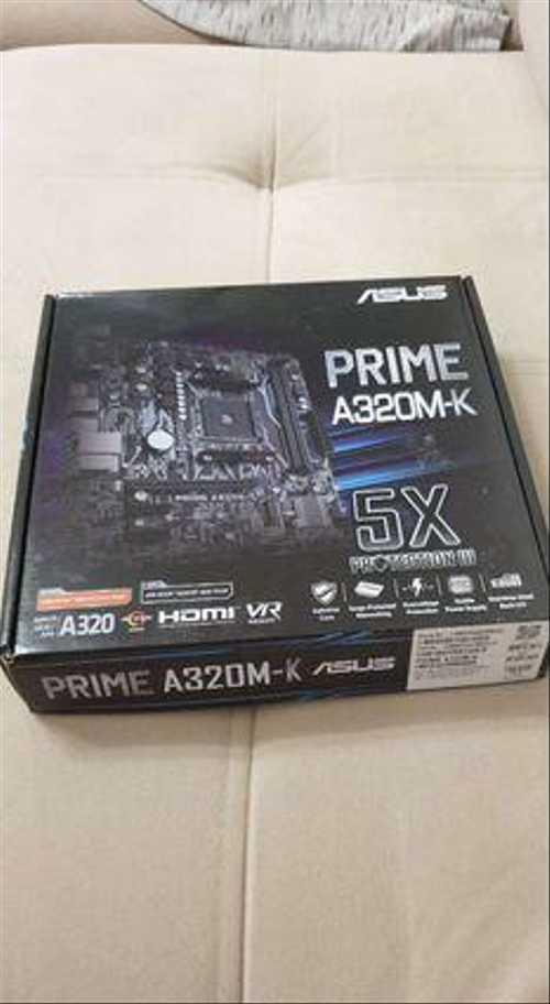 Материнская плата Asus prime a320m-k