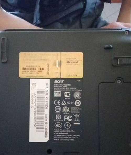 Ноутбук acer aspire 4310