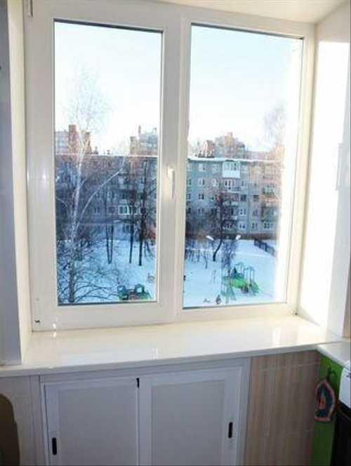 Пластиковое окно на кухню в квартиру