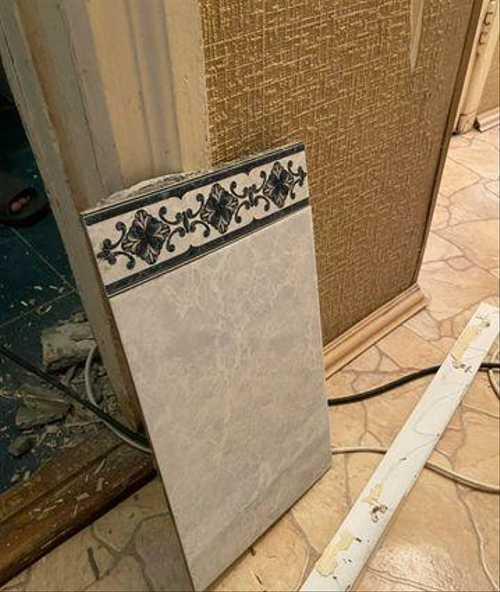 Кафель для ванной, б/у, 22 кв.м имеется раствор на