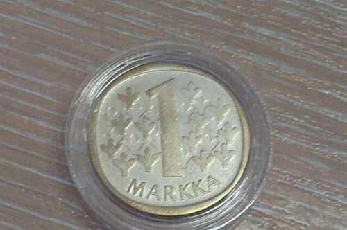 Финляндия 1 марка 1964 - 1967г серебро