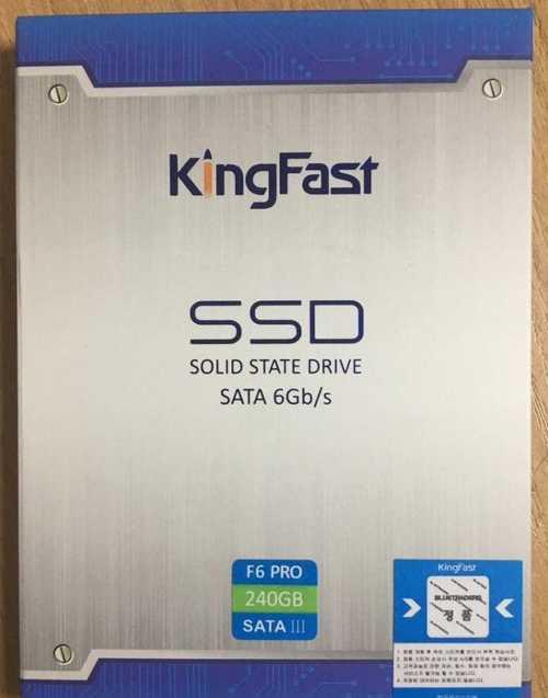 SSD 240гб 2.5 Kingfast PRO 6. Гарантия 12мес