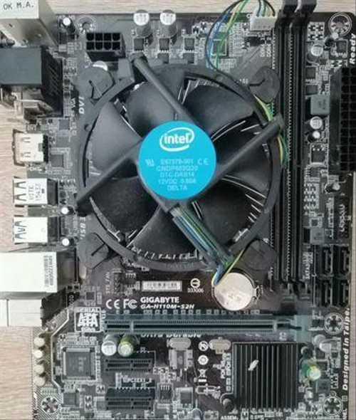 Intel core i3 6100 + GA-H110M-S2H