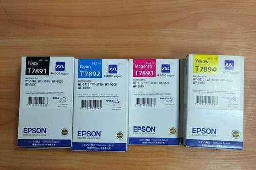 Оригинальные картриджи Epson T7891-7894
